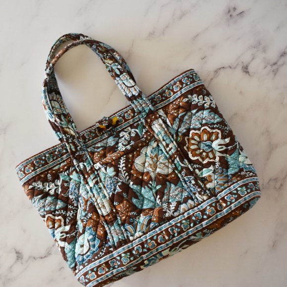 Vera Bradley | Bags | Vera Bradley Java Blue Quilted Handbag With ...